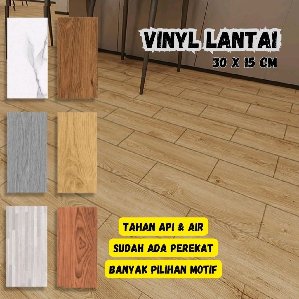 Jual Lantai Vinyl Motif Kayu & Granit / Vinyl Lantai Parket Motif Kayu ...