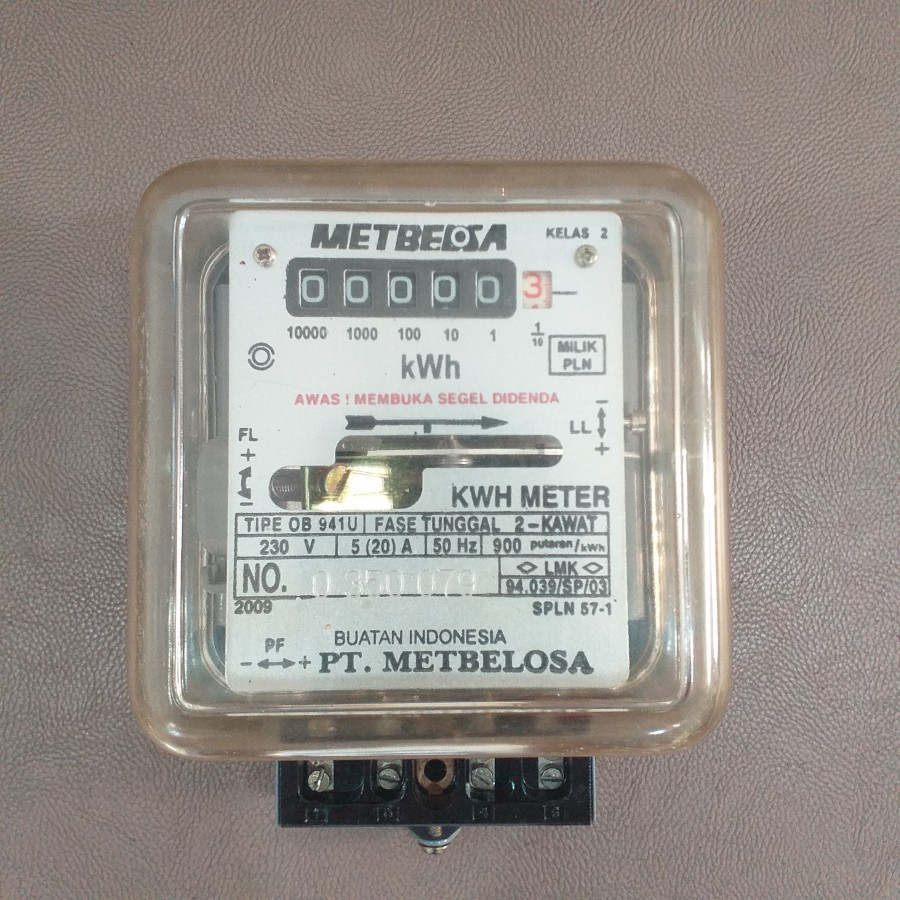 Jual KWH Meter METBELOSA analog 1 Phase 1 fase 5 (20) A Kelas 2 Promo toppp | Shopee Indonesia
