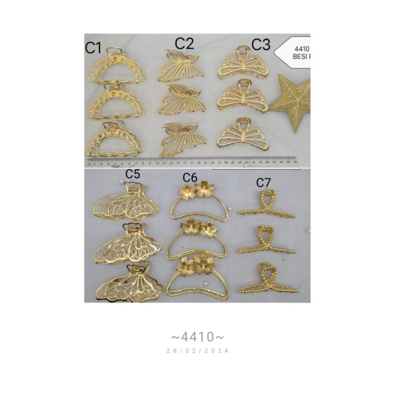 Jual 4410 JEDAI RAMBUT BESI MOTIF/JEDAI BESI KOREA/JEDAI KEKINIAN ...