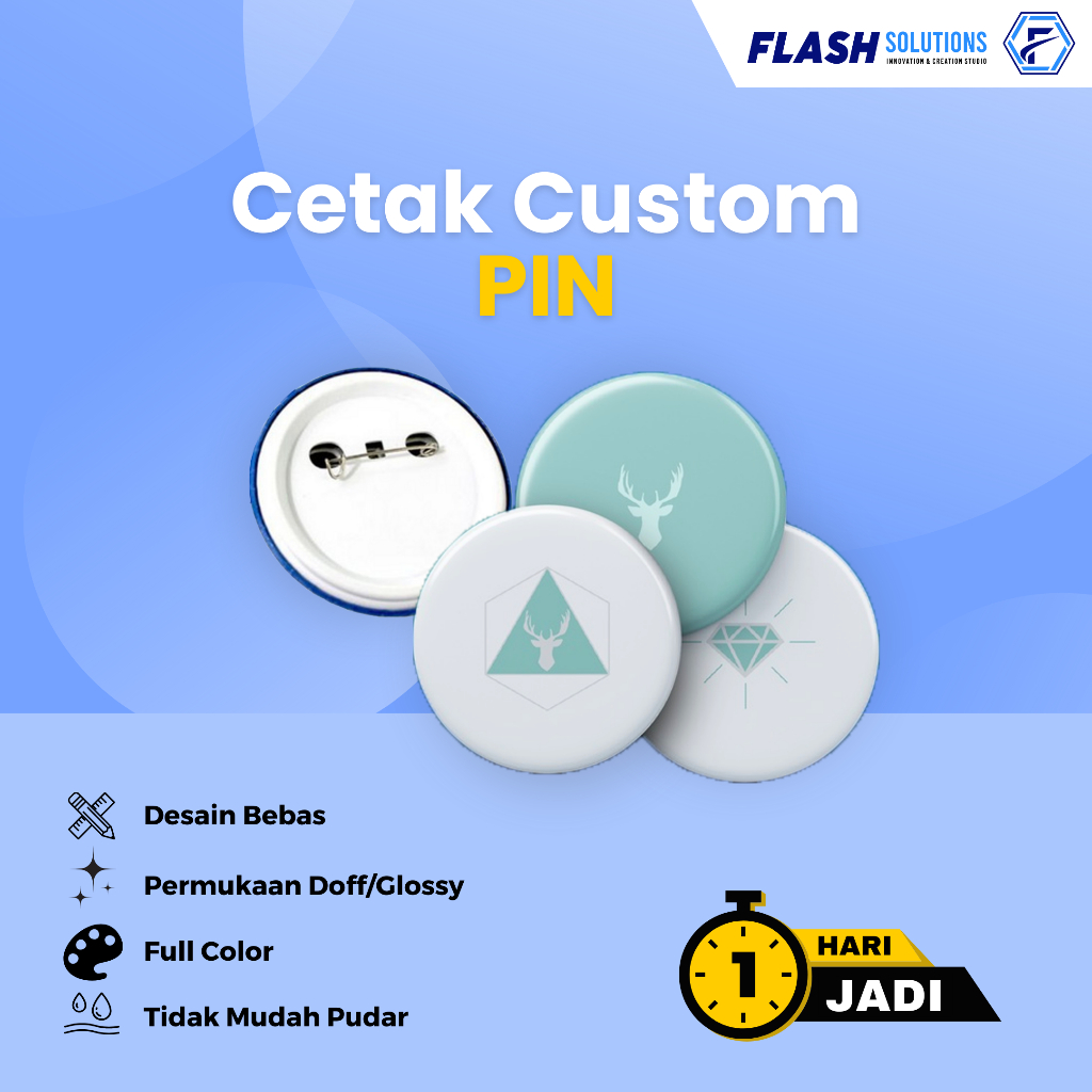 Jual Cetak Custom/Bikin Pin | Shopee Indonesia