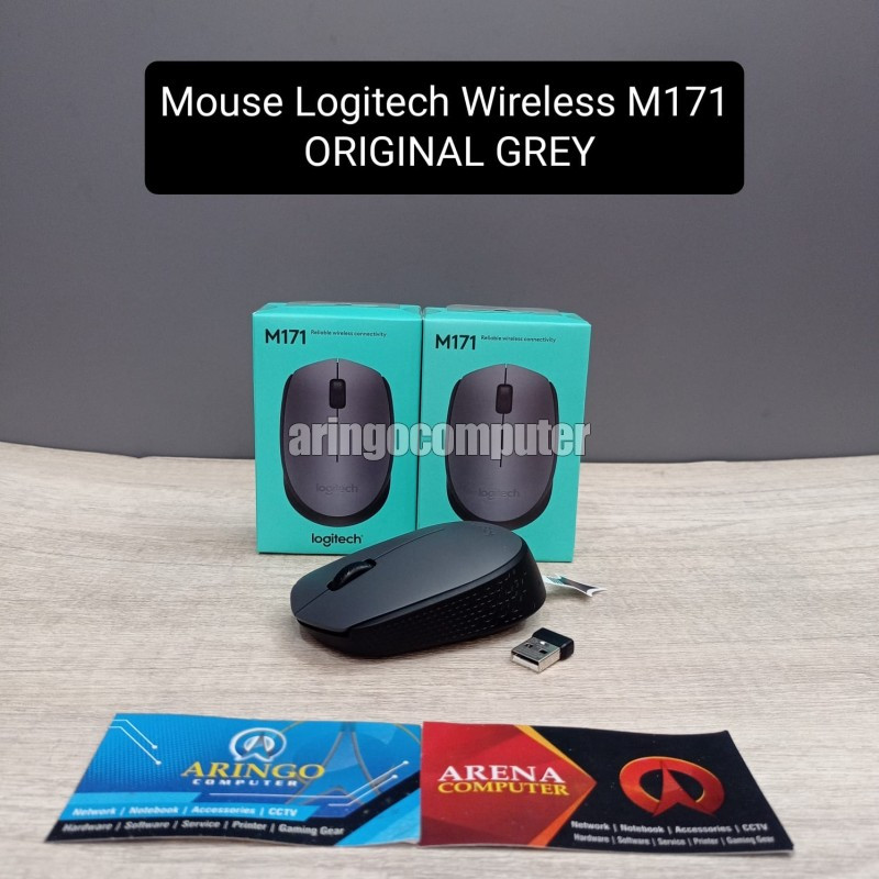 Jual Mouse L og it e ch Wireless M171 ORIGINAL GREY | Shopee Indonesia