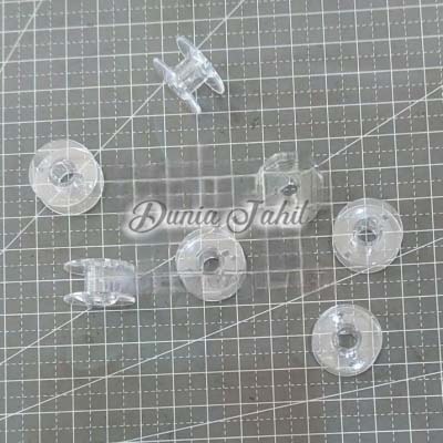 Jual Spul Tradisional Plastik Bening Bobbin Mesin Jahit Jadul ...