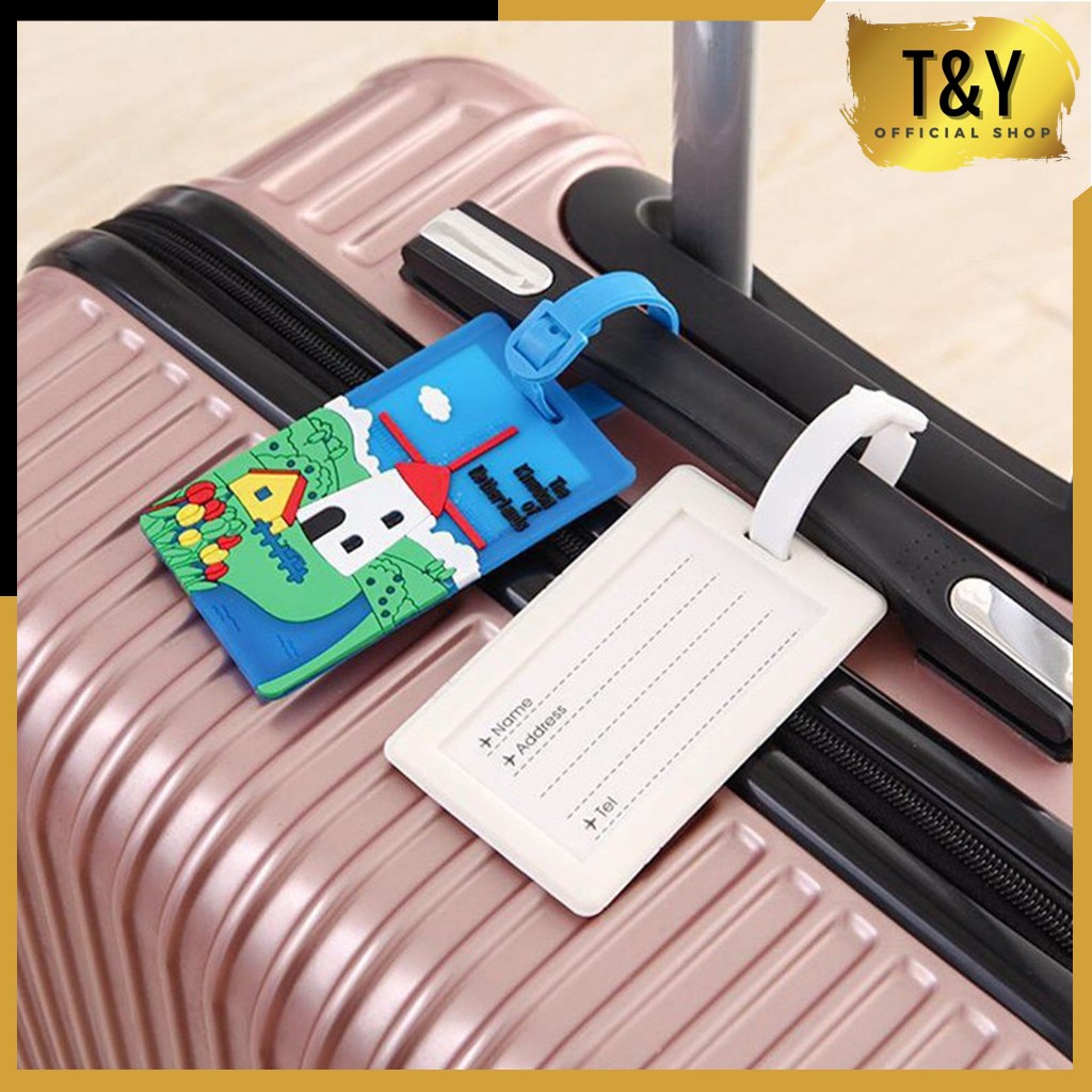 Jual T&Y Name Tag Gantungan Koper Motif Lucu Bahan Silikon Name Tag ...