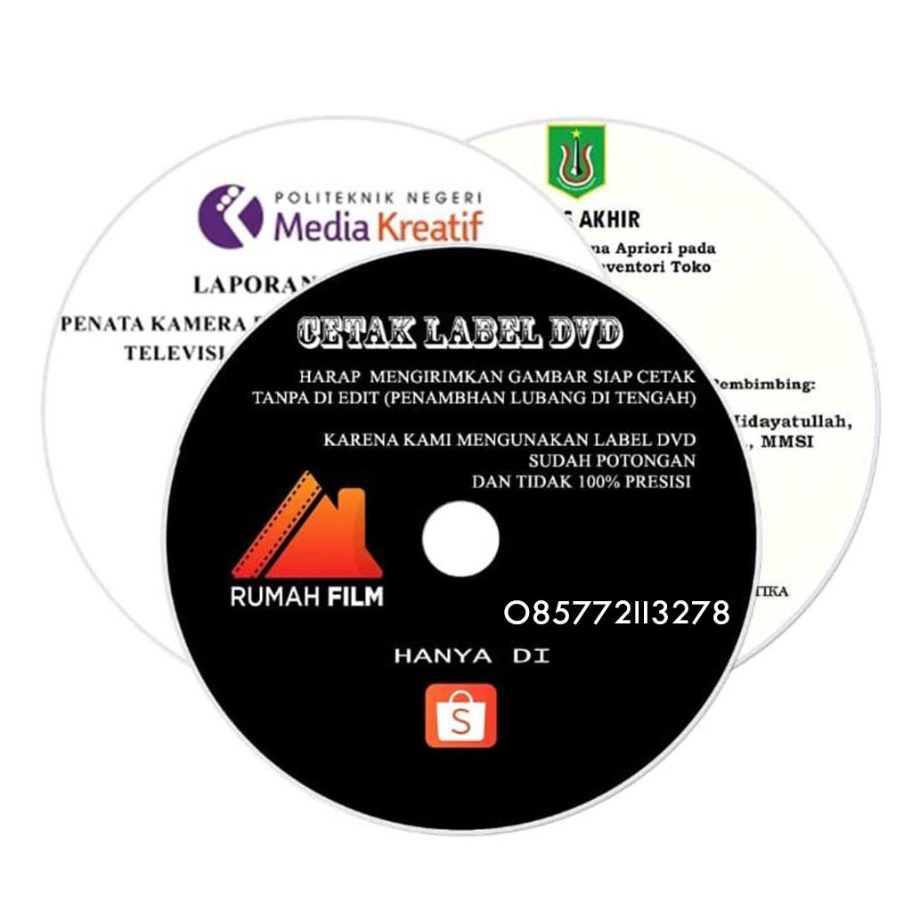 Jual Cetak Print - Stiker Label DVD Satuan | Shopee Indonesia