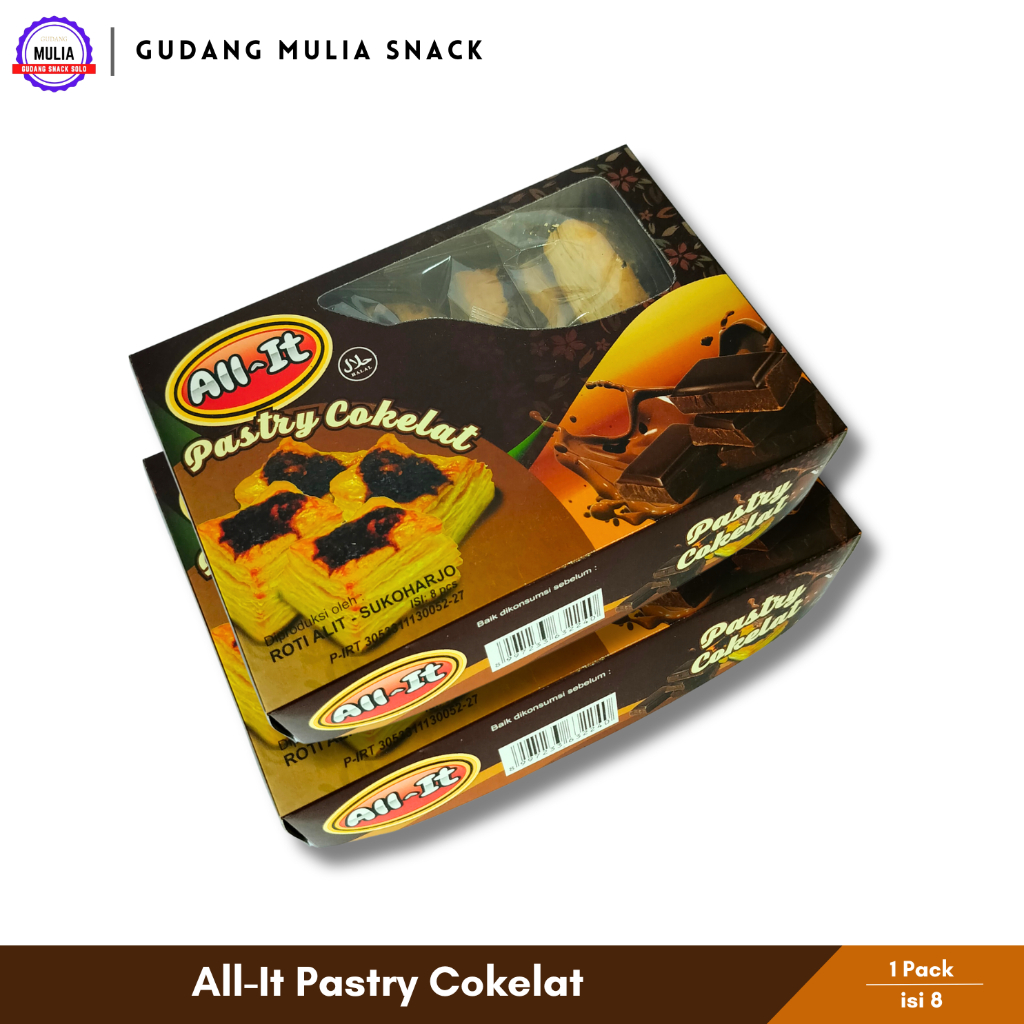 Jual Pastry Coklat All - It | Kue Panggang Isi Cokelat | Roti Kering ...