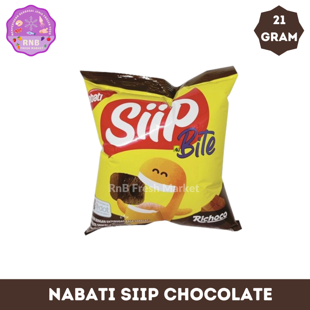 Jual Snack Nabati Siip Bite Chocolate Netto 21 Gram | Shopee Indonesia