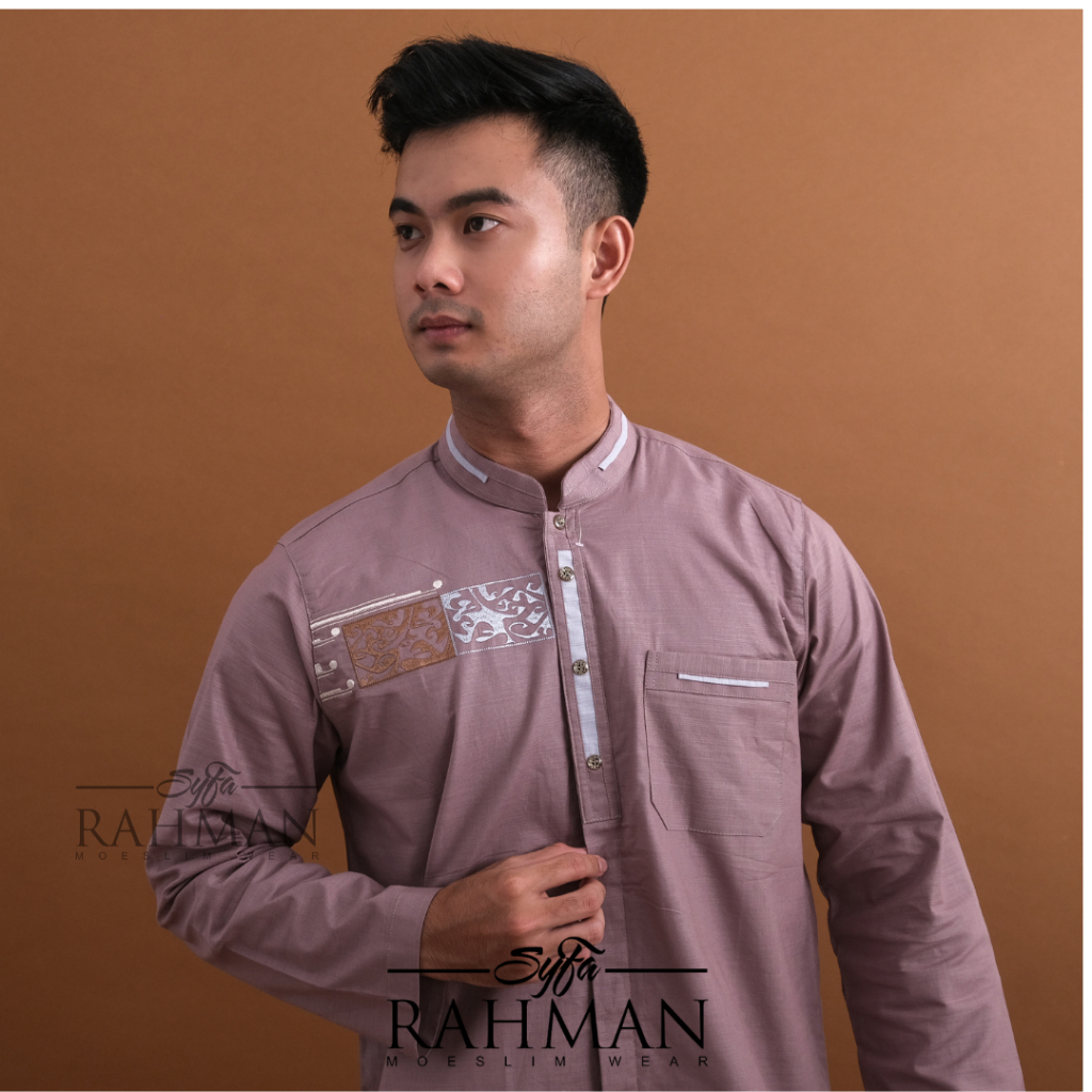 Jual Syfa Rahman - Baju Kemeja Koko Bordir Lengan Panjang Katun Zain ...