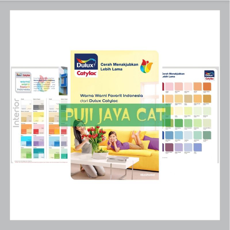 Jual Katalog Kartu Warna Dulux Catylac Cat Tembok | Shopee Indonesia