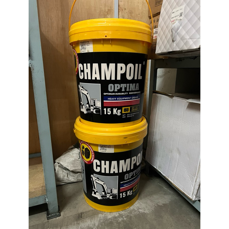 Jual GOMOK GEMUK GREASE CHAMPOIL OPTIMA LENTIK 15 kg PISPOT | Shopee ...