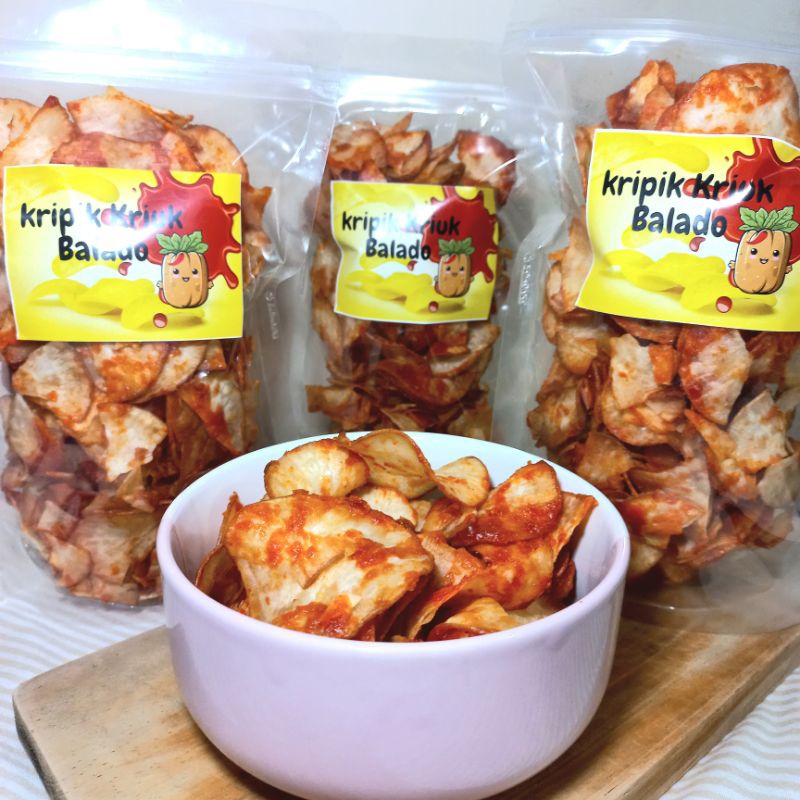 Jual KERIPIK SINGKONG BALADO KHAS PADANG BERAT 100gram | Shopee Indonesia