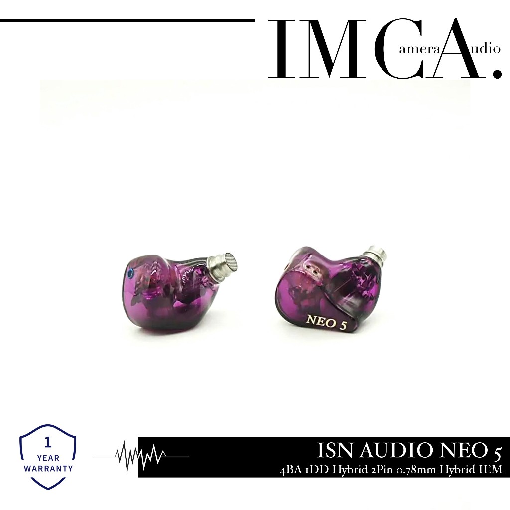Jual ISN AUDIO NEO 5 / NEO5 4BA+1DD Hybrid 2pin 0.78mm HiFi IEM ...
