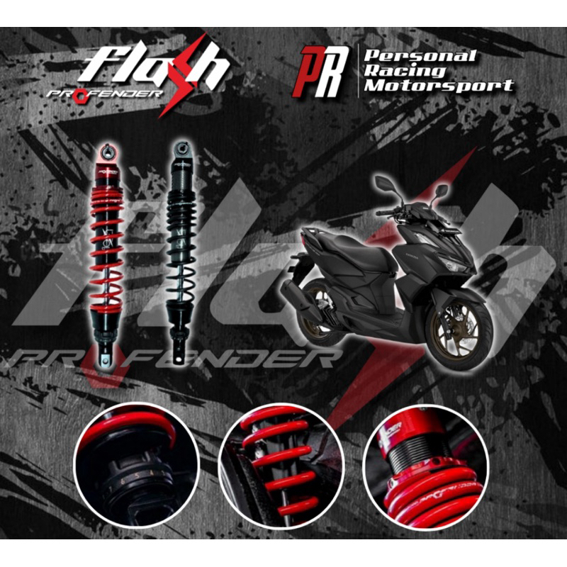 Jual Profender FLASH Series Honda Vario 160 Shockbreaker 340mm | Shopee ...