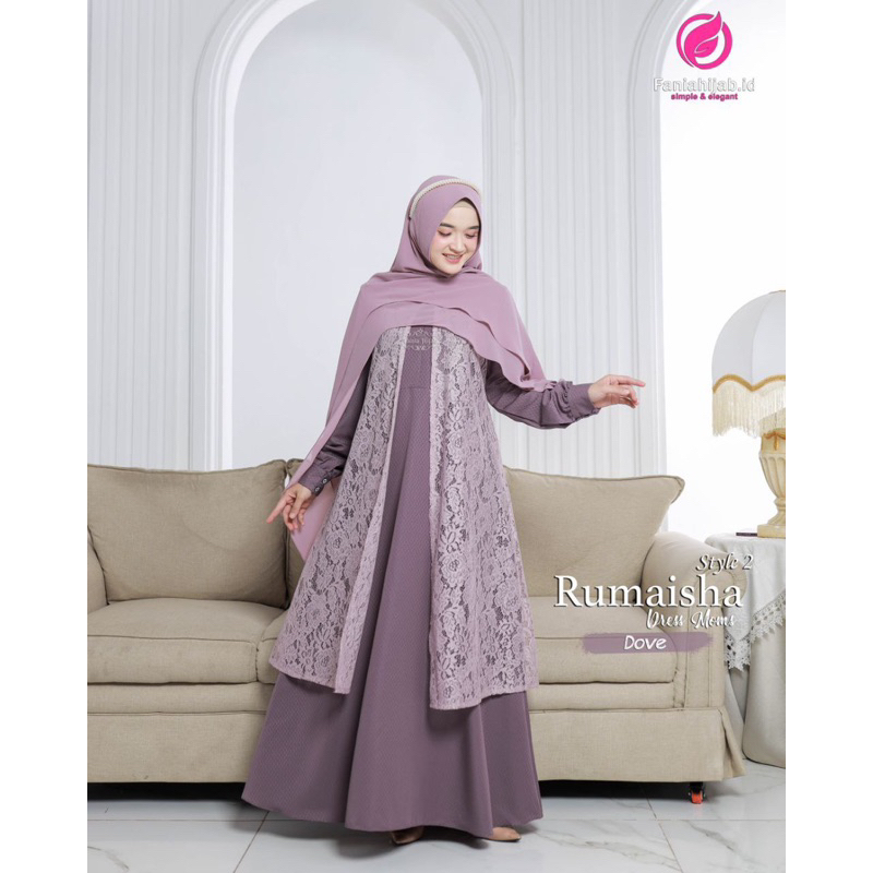 Jual RUMAISHA DRESS MOM STYLE 2 NORMAL (Sudah termasuk outer) | Shopee ...