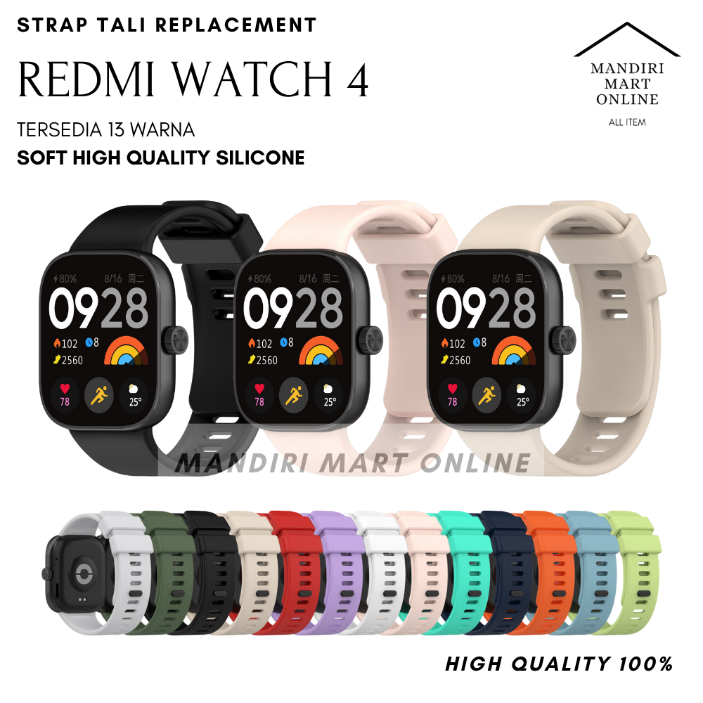 Jual Strap Redmi Watch 4 Tali Pengganti Xiaomi Redmi Smartwatch 4 Bahan ...