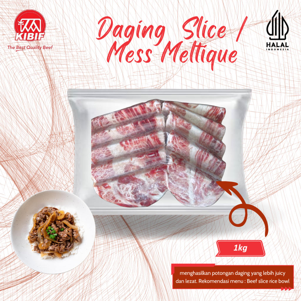 Jual Daging Slice / Mess Meltique Porsi 1kg | Shopee Indonesia