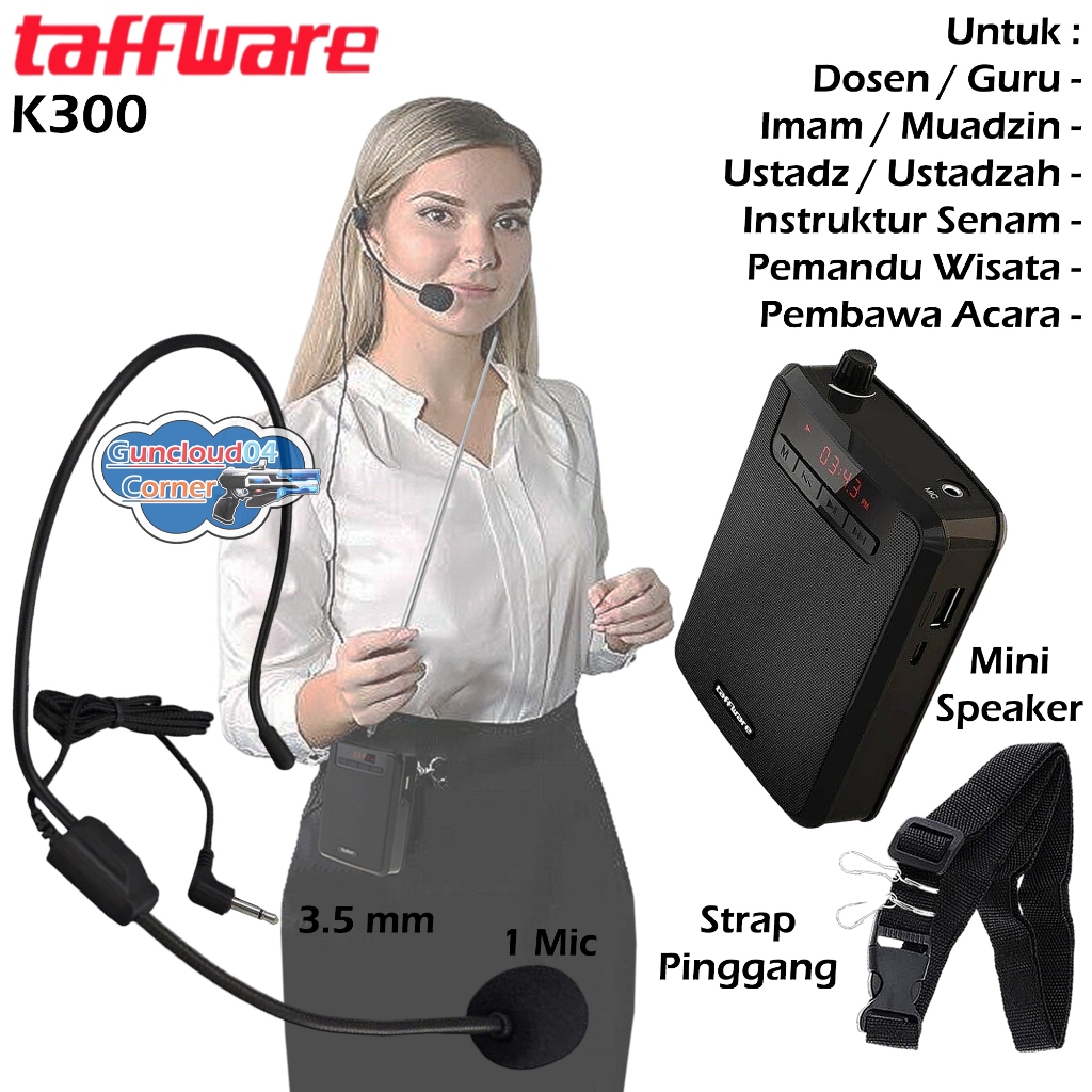 Jual taffSTUDIO All Series SI02 SI01 HX-W002 HX-W021 Microphone UHF Dosen Guru Imam Muadzin ...