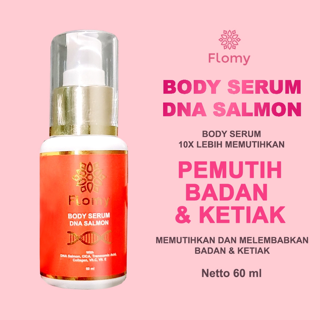Jual Flomy Body Serum DNA Salmon | Body Bleaching | Pemutih Badan ...
