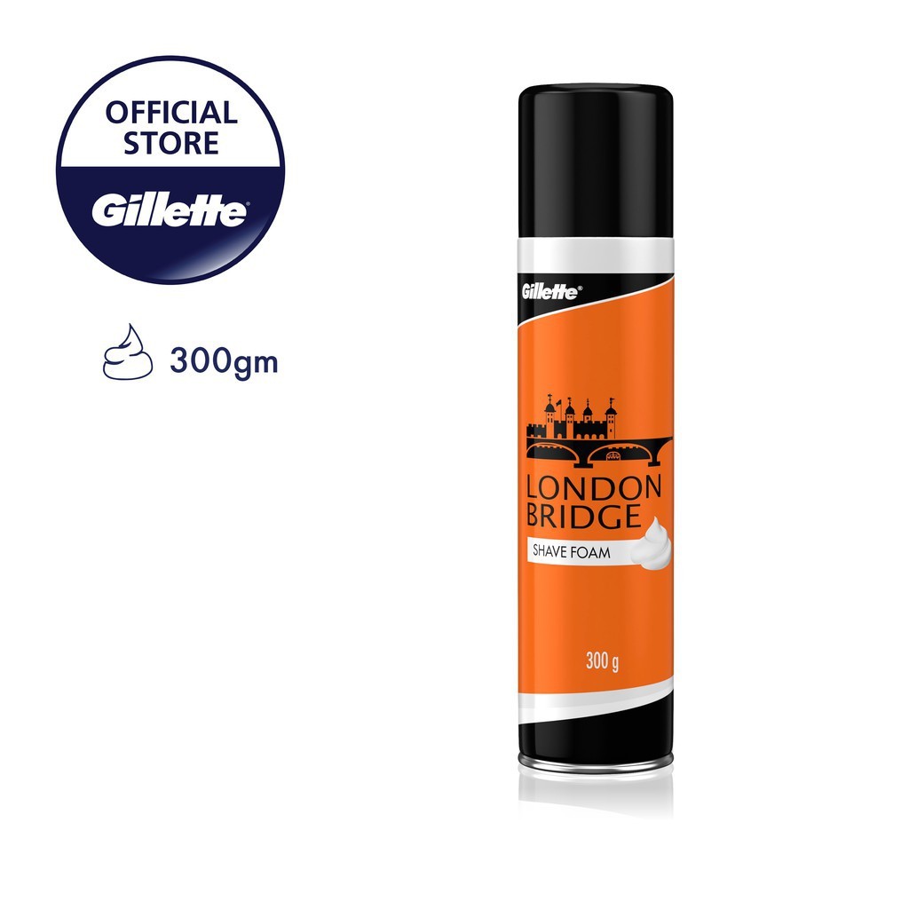 Jual GILLETTE LONDON BRIDGE SHAVE FOAM 300ml | Shopee Indonesia