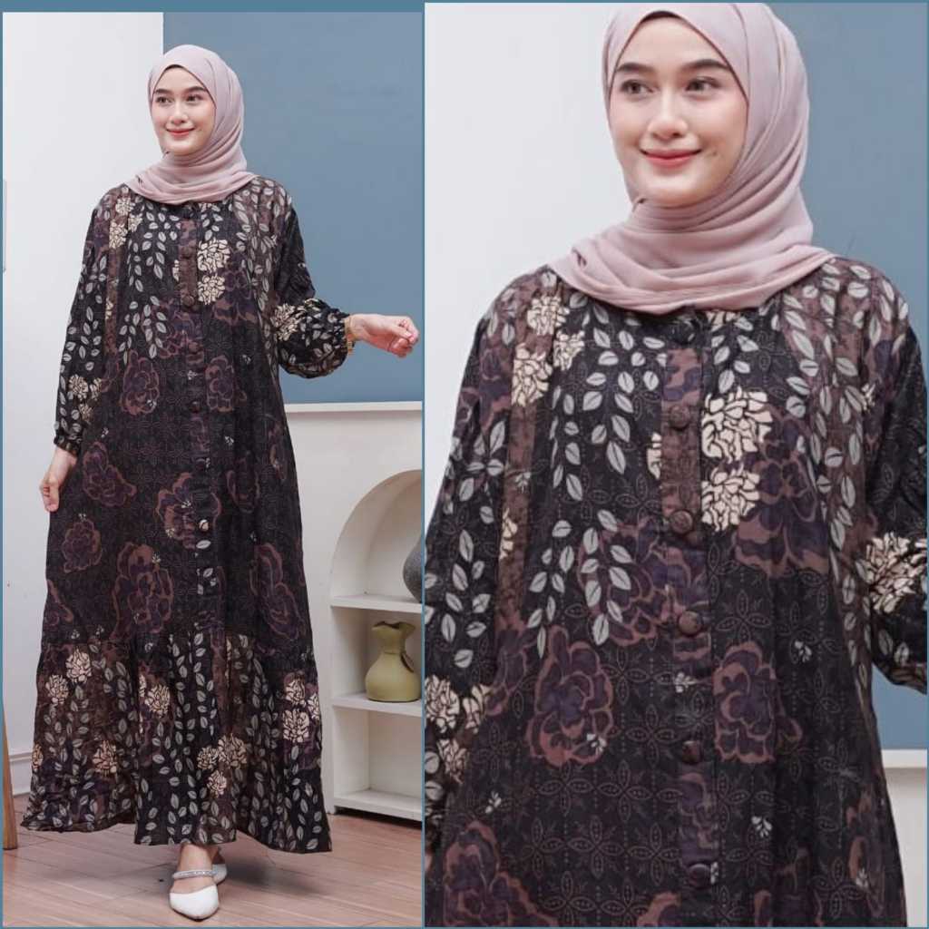 Jual Gamis jumbo LD 120 busui friendly bahan rayon armor premium ...