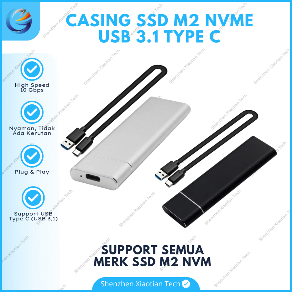 Jual Casing SSD M2 NVME USB Type C 3.1 M.2 High Speed 10 GBPS | Shopee ...