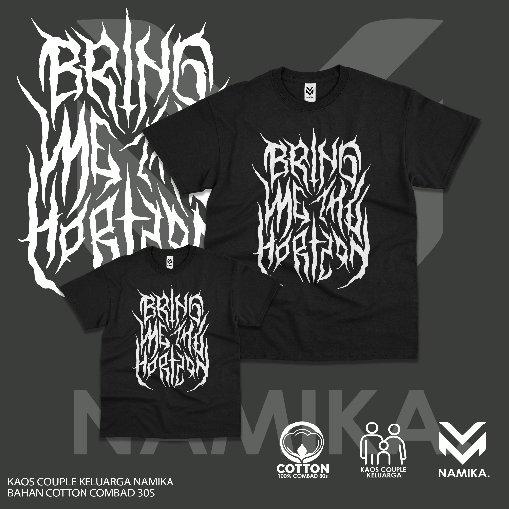 Jual NAMIKA KIDS | KAOS COUPLE ANAK DAN AYAH IBU KARAKTER BAND BRING ME ...