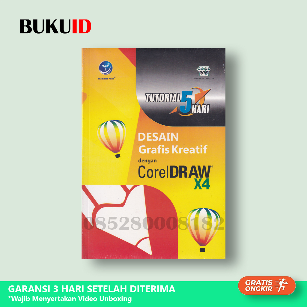 Jual Buku Tutorial 5 Hari - Desain Grafis Kreatif dengan CorelDraw X4 | Shopee Indonesia