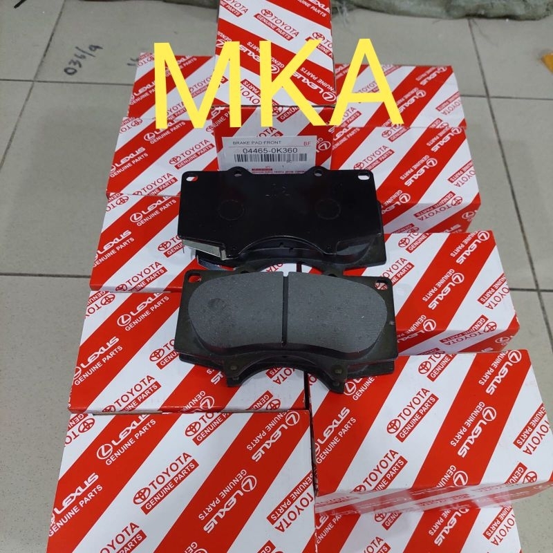 Jual BRAKEPAD FORTUNER VRZ 2,4CC HILUX REVO 2016 UP P/N 04465-0K360 OEM ...