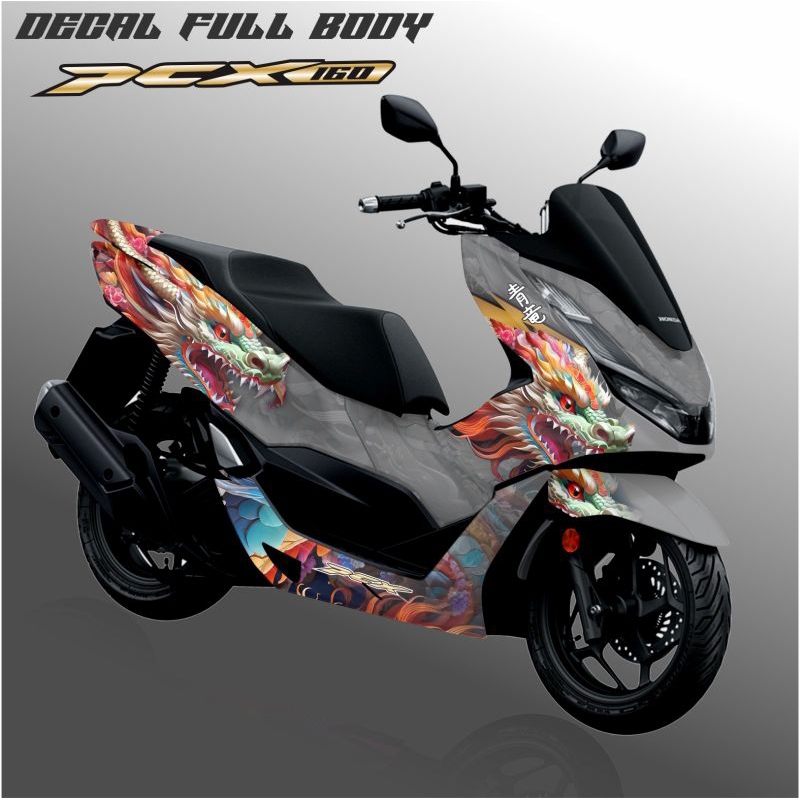 Jual sticker decal variasi full body honda pcx 160 striping full blok ...