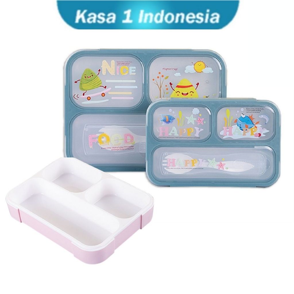 Jual Lunch Box Stainless / Tempat Bekal Anak Paket / Tempat Makan Anak ...