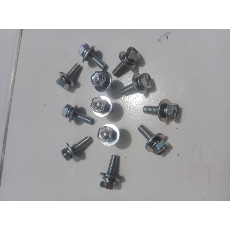 Jual baut kunci 10 m6 x 2cm dobel ring baut ORI lebar ring 1.6cm ...