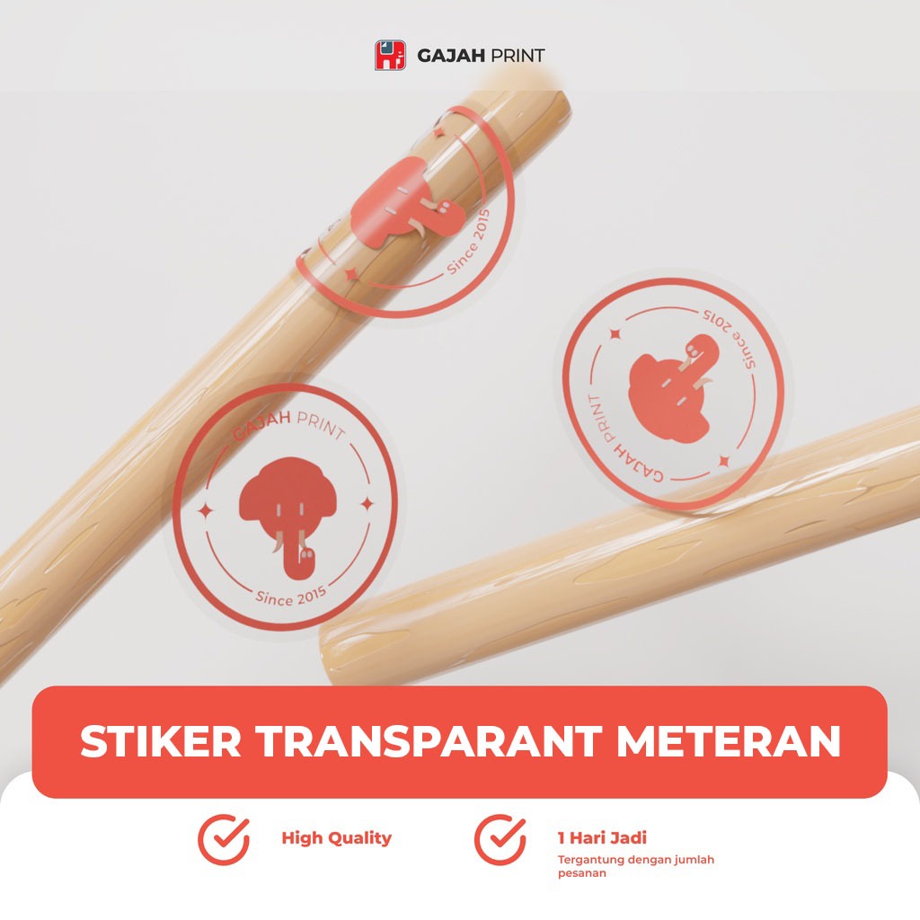 Jual Stiker Transparant & Stiker Putih Custom 1 Meter dengan Tinta UV ...