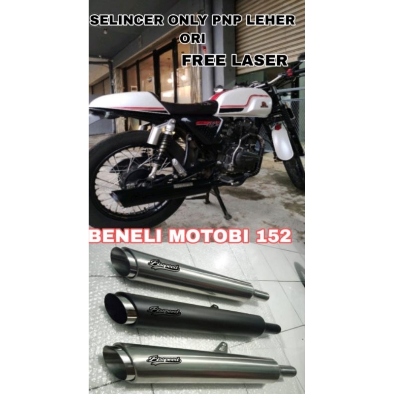 Jual Knalpot Beneli Motobi 152 Custom Japstyle Caferacer | Shopee Indonesia