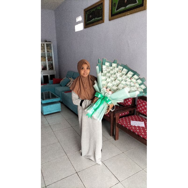 Jual buket uang 50 lembar jumbo | Shopee Indonesia