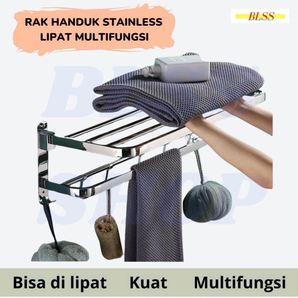 Jual Rak Handuk Kamar Mandi Stainless Steel Ori Anti Karat Serbaguna ...