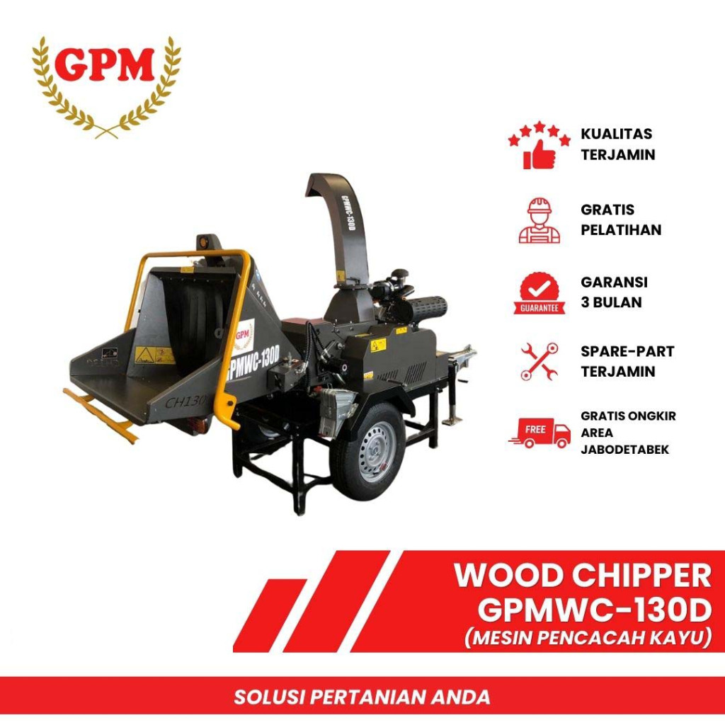 Jual Wood Chipper/ Mesin Pencacah Penghancur Kayu Wood Pelet Biomassa ...
