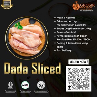 Jual Daging Ayam Dada Slice Fresh 1Kg | Shopee Indonesia