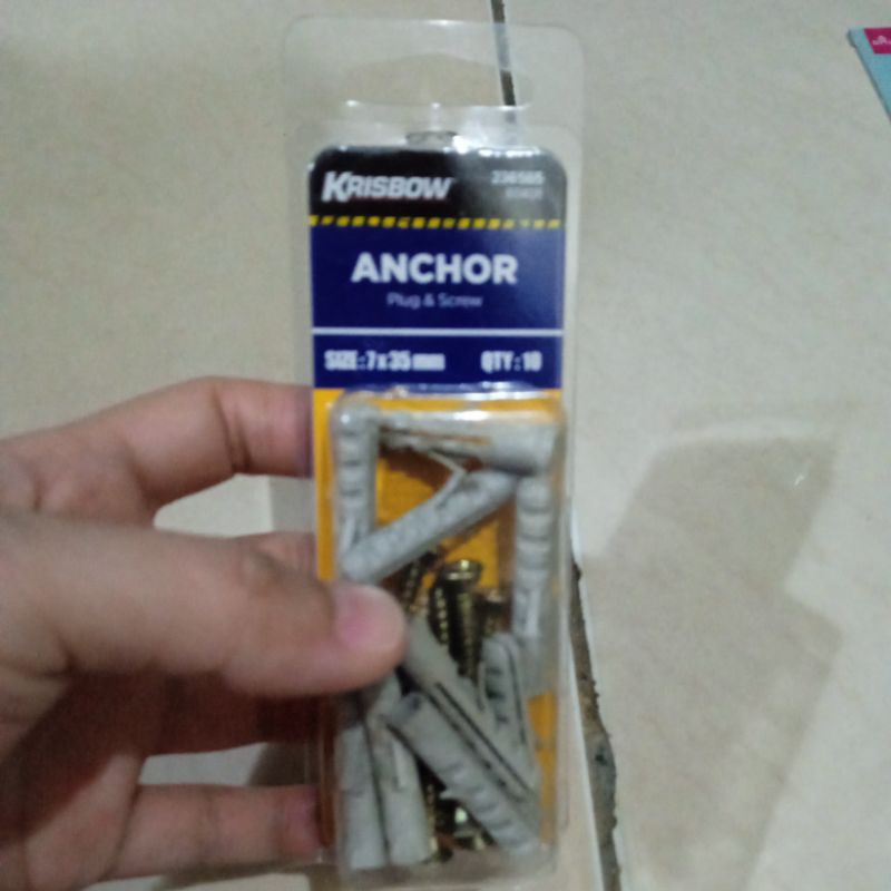 Jual KRISBOW skrup sekrup dan plug pemasangan dinsing bata / beton ...