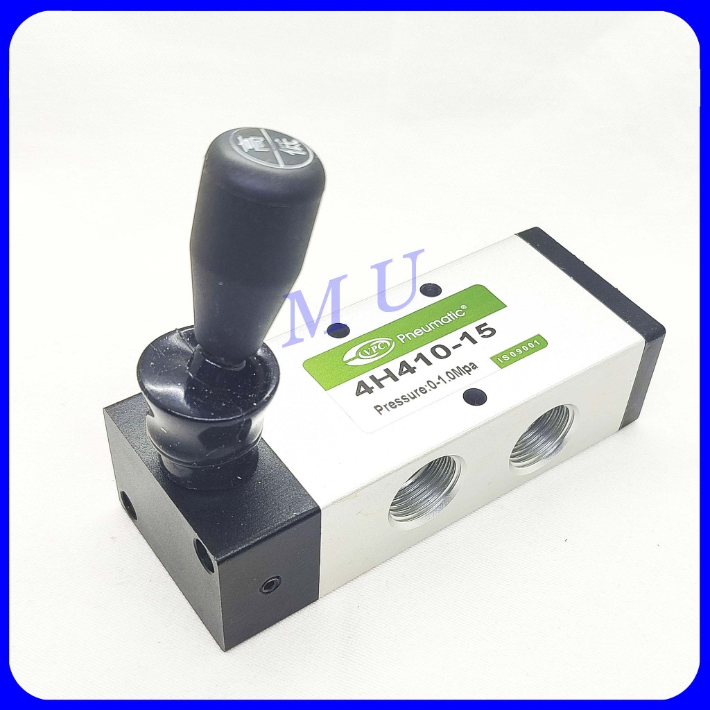 Jual 4H410-15 Hand Push Valve Pneumatic / Pneumatic Hand Lever Valve 1/ ...