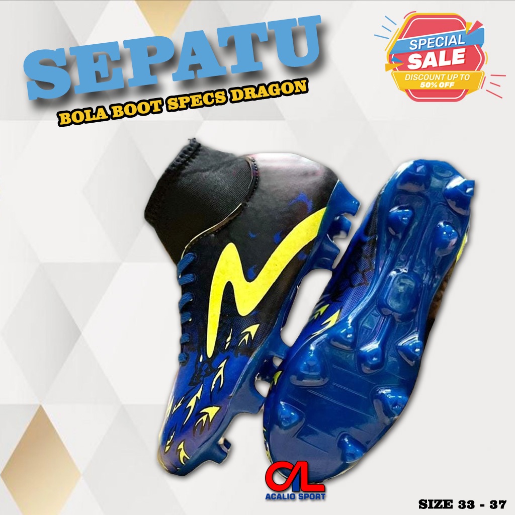 Jual Sepatu Sepak Bola Boot Anak Naga Dragon Laki-Laki Best Seller ...