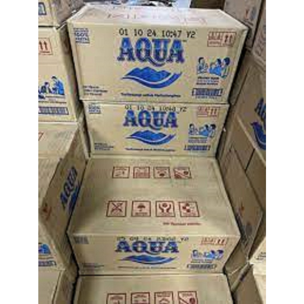 Jual AQUA Gelas 1 Karton | 48 Cup x 220 ml | Putih Kemasan Kardus Dus ...