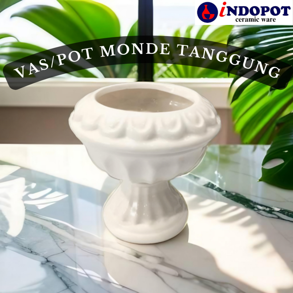 Jual Vas Pot Keramik Model Monde Tanggung bisa untuk dekorasi rumah ...