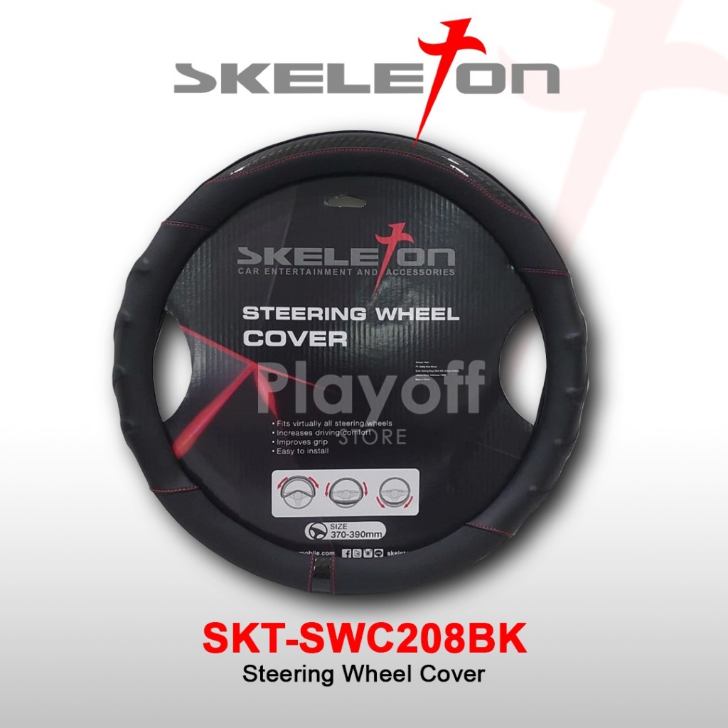 Jual Sarung Stir Kulit Mobil Skeleton Universal 14 inch - Steering ...