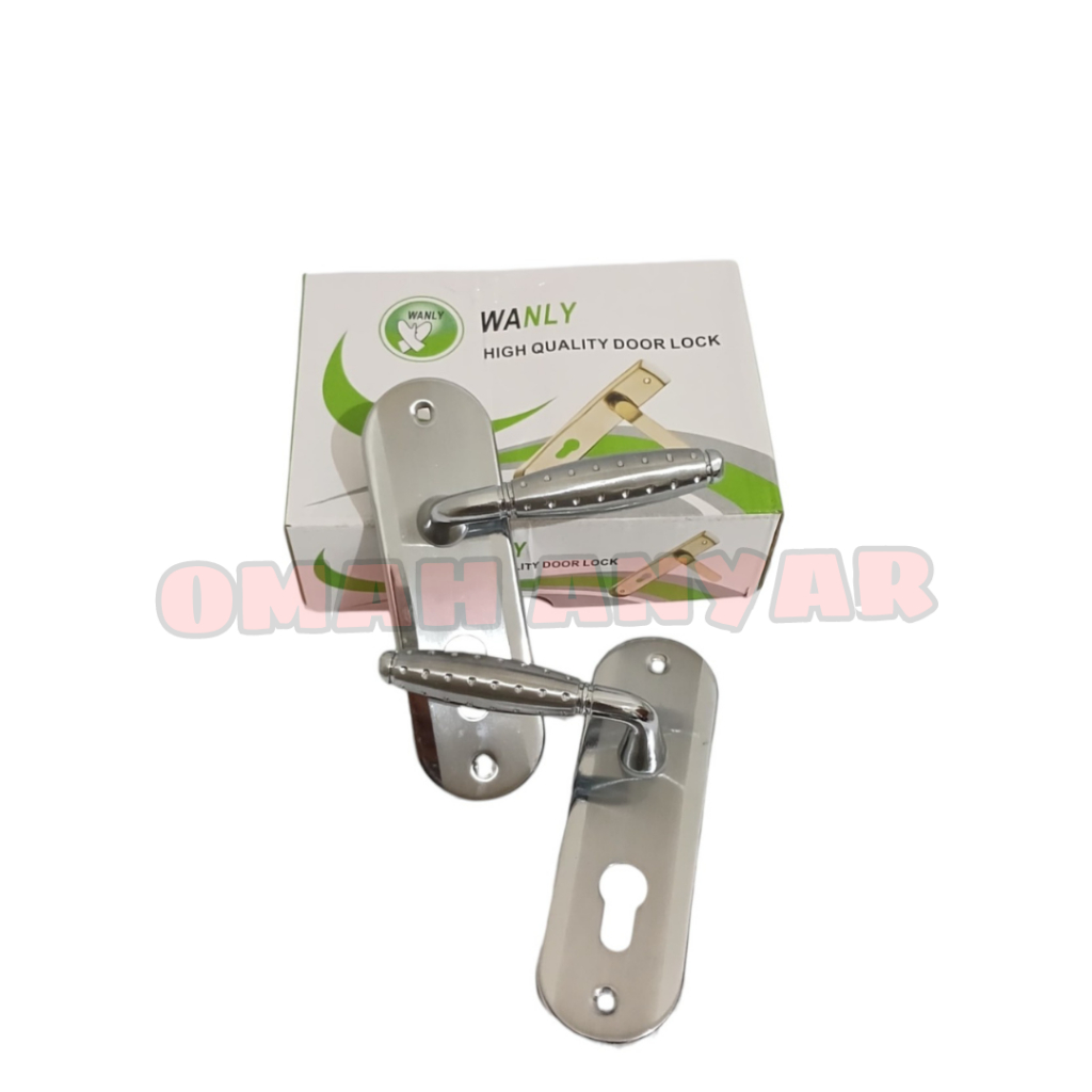 Jual Handle Pintu Kunci Pintu WANLY 5001. 5017 SN/CP Tanggung Pintu ...