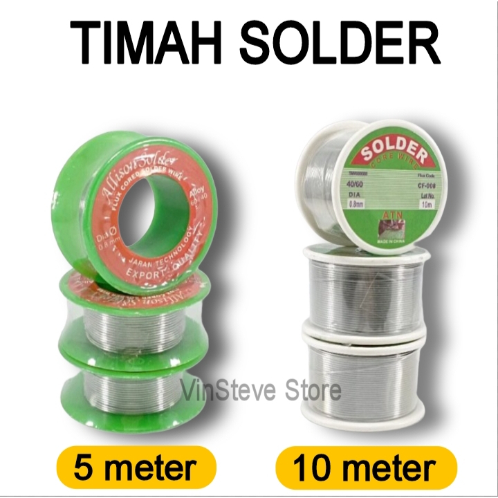 Jual Timah Solder 40/60 5 Meter dan 10 Meter | Shopee Indonesia