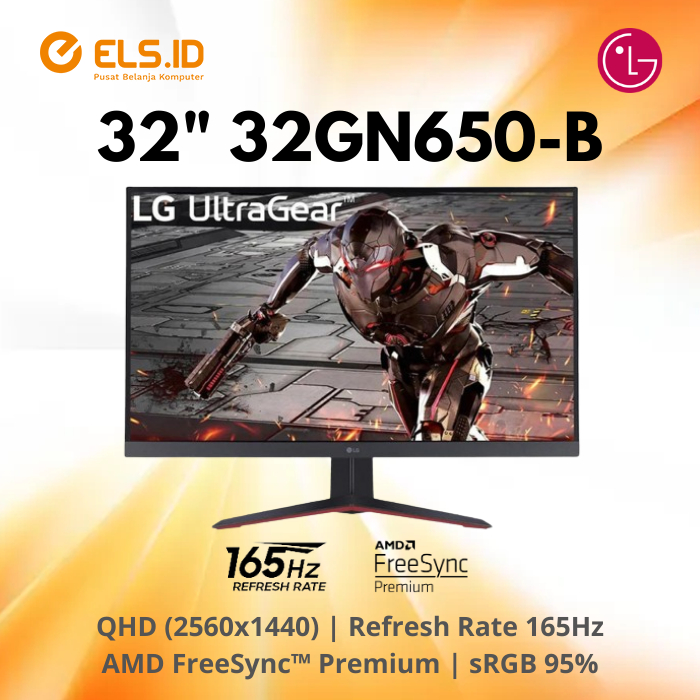 Jual Monitor LG LED 32GN650-B 32" UltraGear QHD 165Hz | Shopee Indonesia