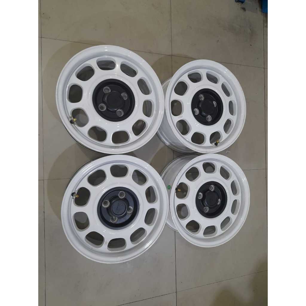 Jual VELG MOBIL BEKAS R15 LUBANG 4 KLG HSR R14 X6,5 4X100 ET42 | Shopee Indonesia