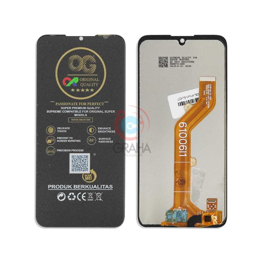 Jual LCD TECNO POP 5 BD2 / BD2D / BD2P / BD3 / BD1 OG SUPER FULLSET ...