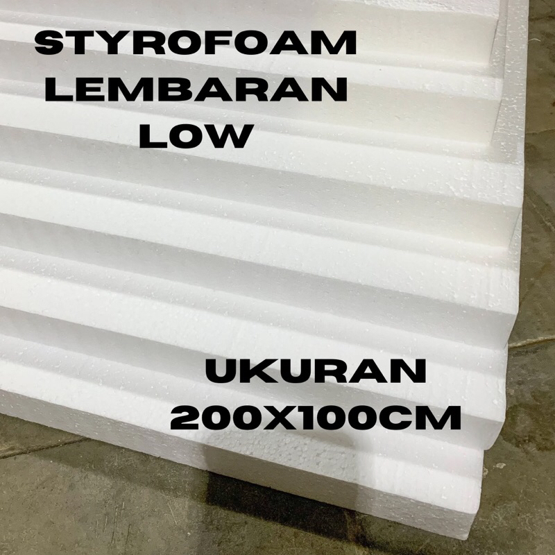 Jual Styrofoam / Stereofoam Low Ukuran 200x100cm Tebal 1-5cm | Shopee ...