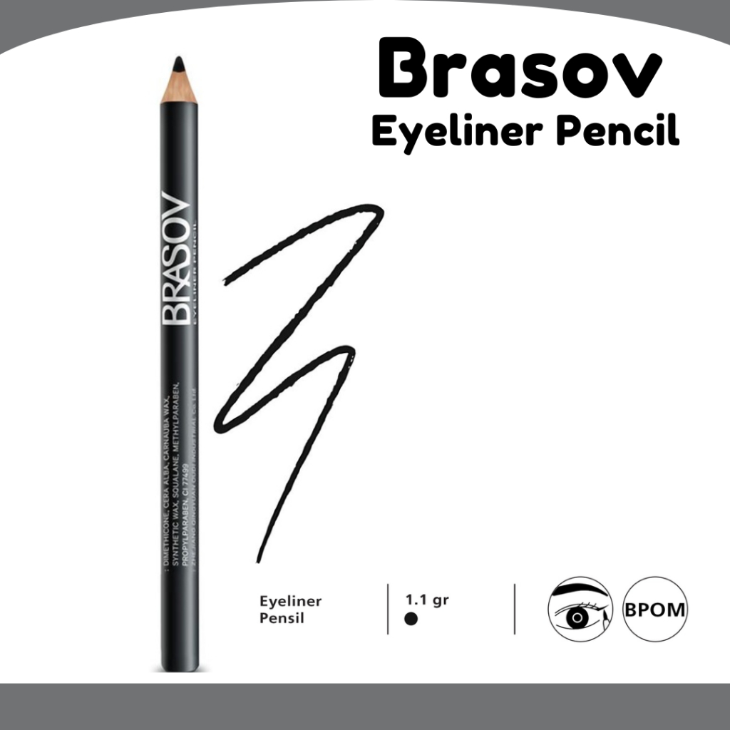 Jual Brasov Eyeliner Pencil 1.1g/Eyeliner Pensil | Shopee Indonesia