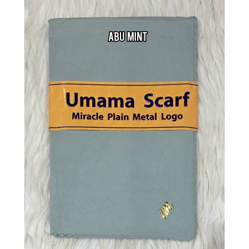 Jual UMAMA VOAL MIRACLE METAL LOGO PLAIN LC Scarf Hijab Jilbab Voal ...